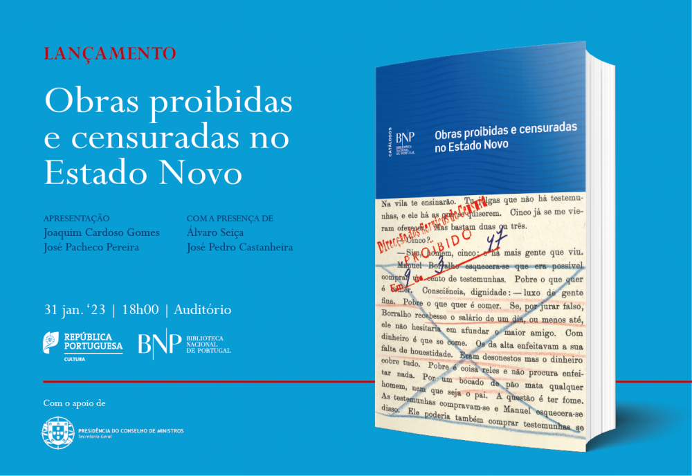 Lançamento da obra Obras proibidas e censuradas no Estado Novo ...