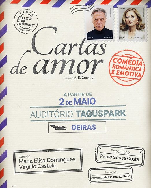 Estreia de Cartas de Amor com Maria Elisa Domingues e Virgílio Castelo ...
