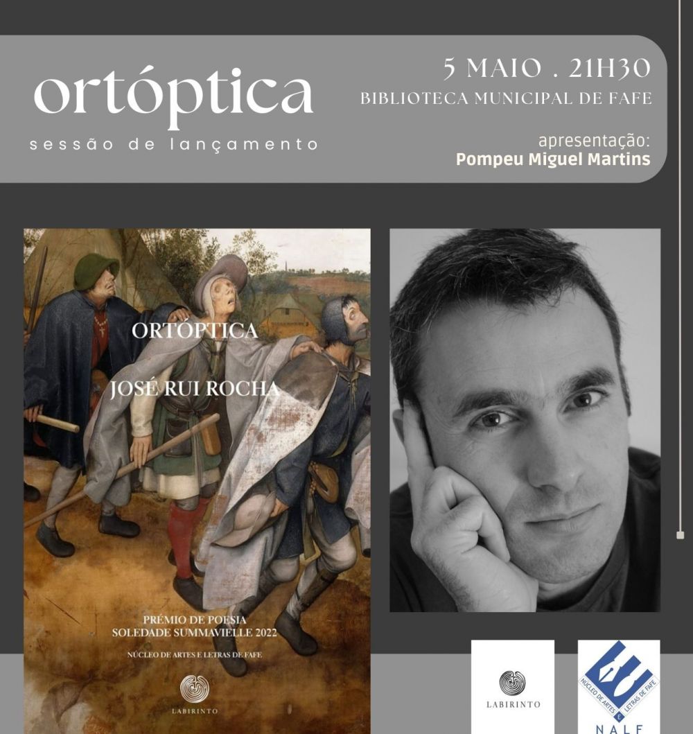 Sessão de Lançamento de ORTÓPTICA, de José Rui Rocha | e-cultura