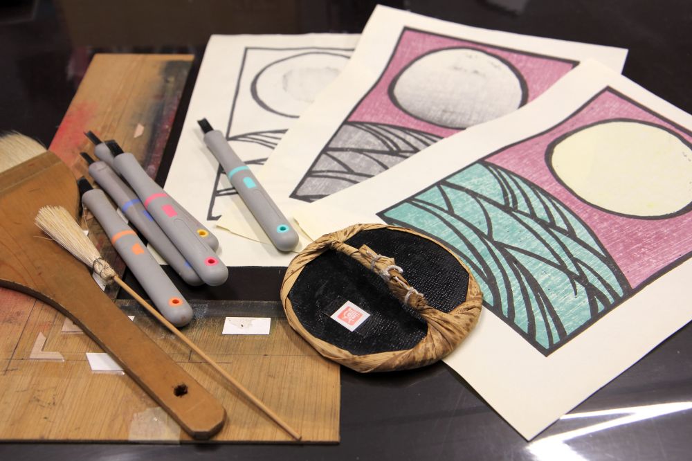 Workshop de Xilogravura tradicional Japonesa com a artista Mami Higuchi ...