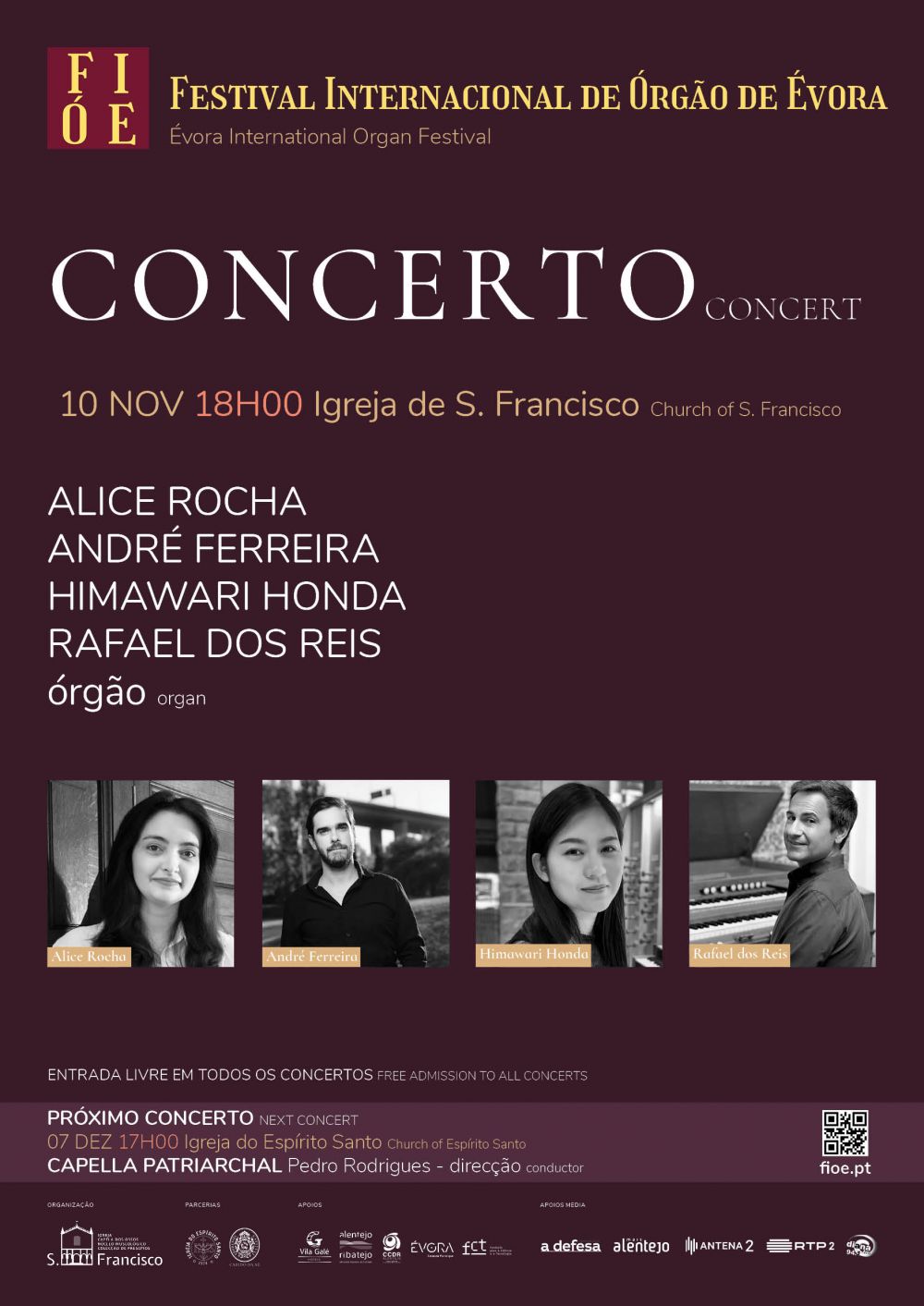 FIOE - Festival Internacional de Órgão de Évora | e-cultura