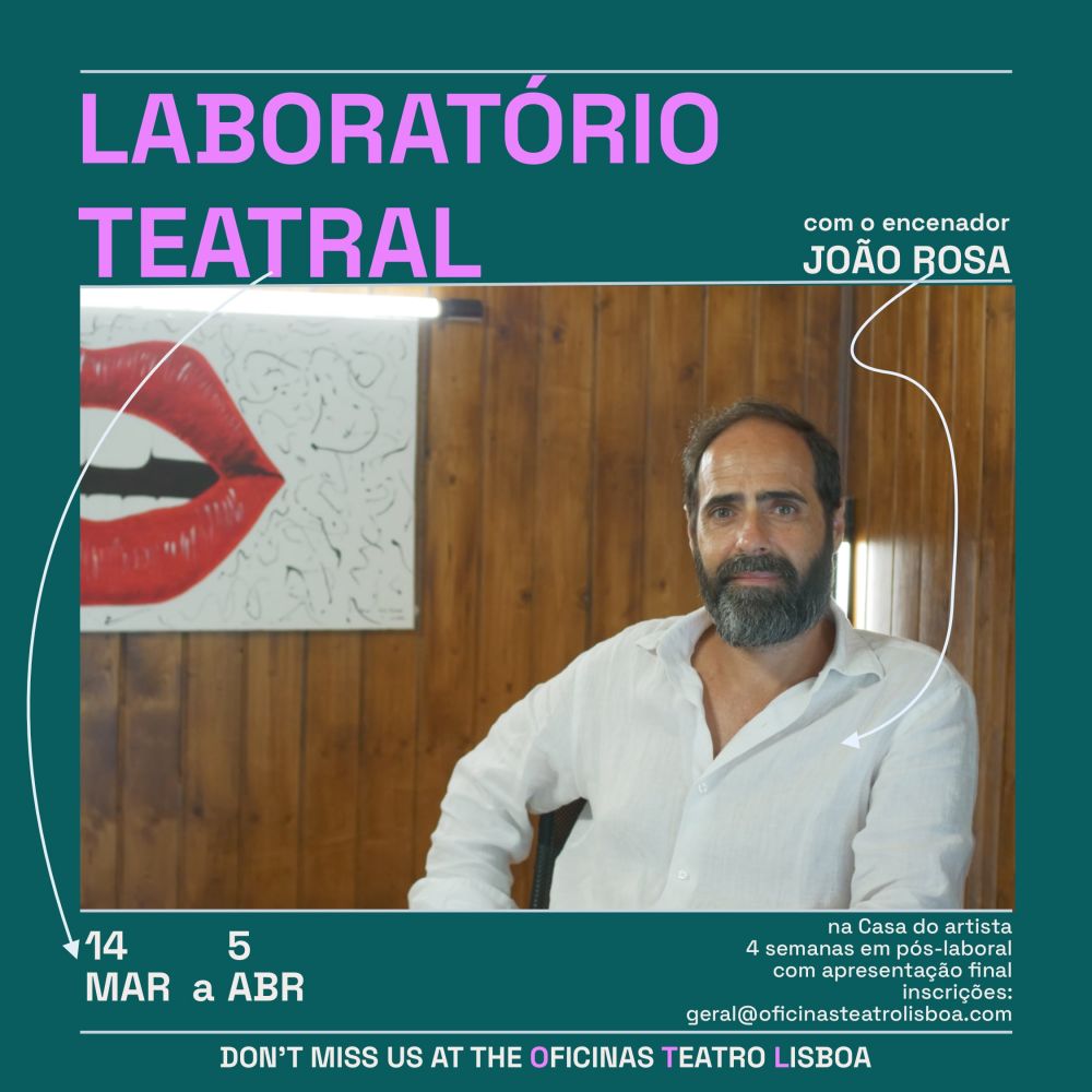 Laboratório Teatral com o encenador João Rosa | e-cultura